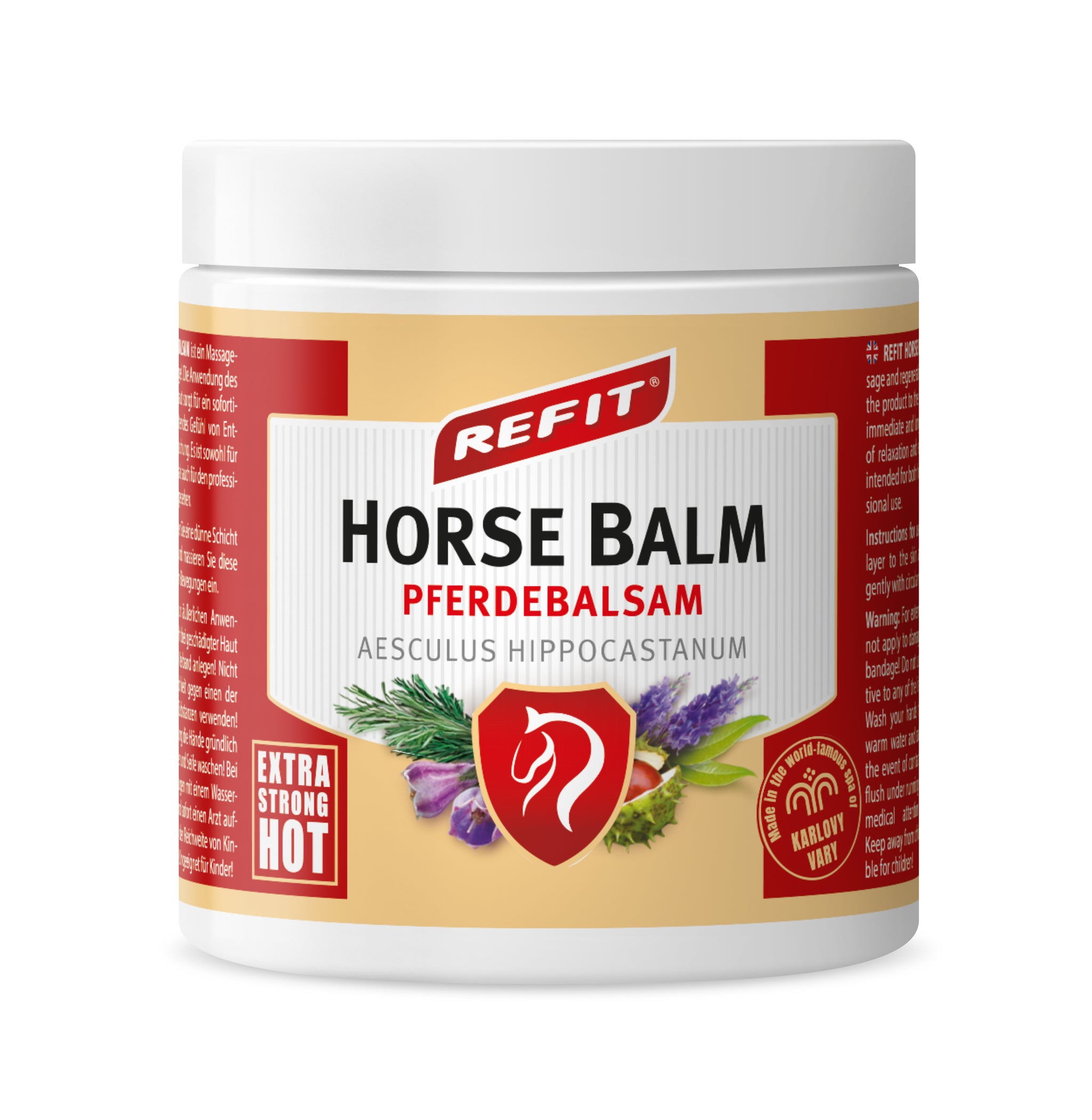 REFIT Horse Balm Extra Hot – Strong Warming Herbal Massage Balm